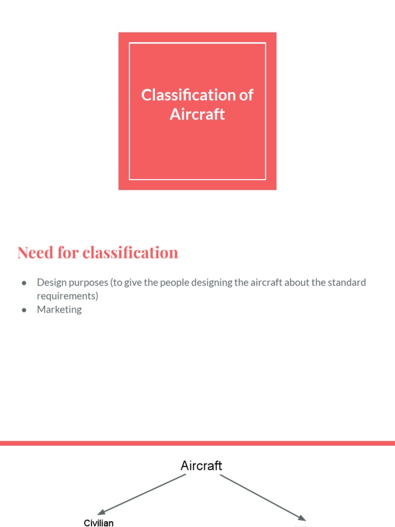 Classification of Aircraft | PDF
