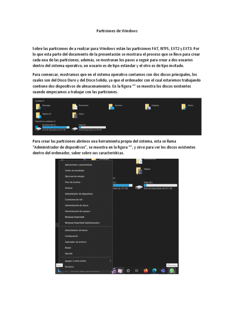 Documentacion Particiones Unix1 | PDF | Software | Informática