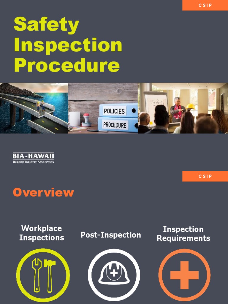 Fy16 - SH 29640 sh6 - 8 Safety Inspection Procedure | PDF | Safety ...