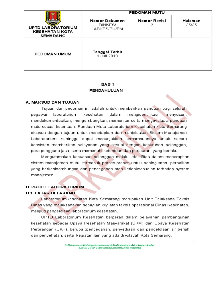 Panduan Mutu Rev.2 1 Juli | PDF