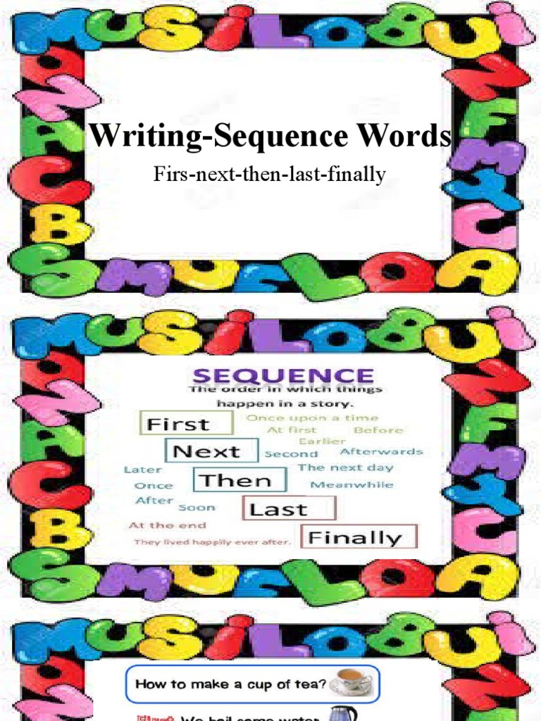 Writing-Sequence Words | PDF
