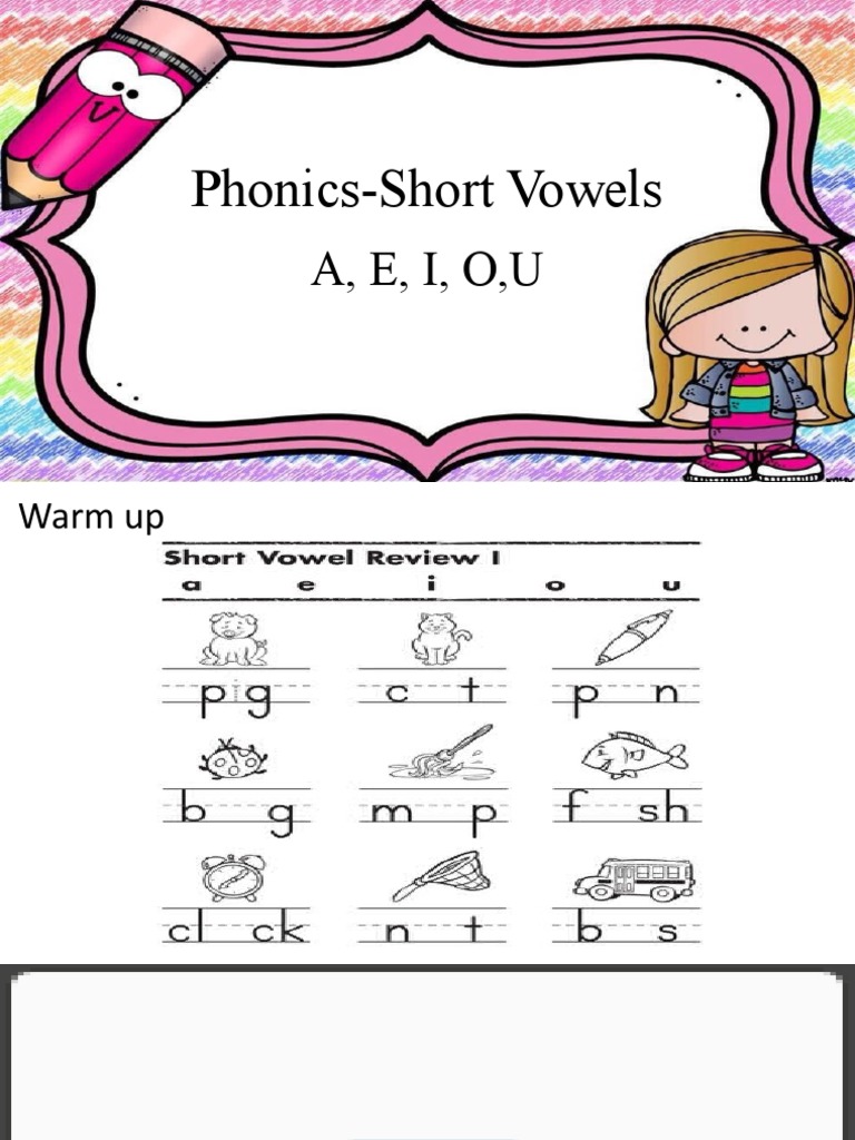 Phonics Practice: Short Vowel Sounds | PDF | Human Communication ...
