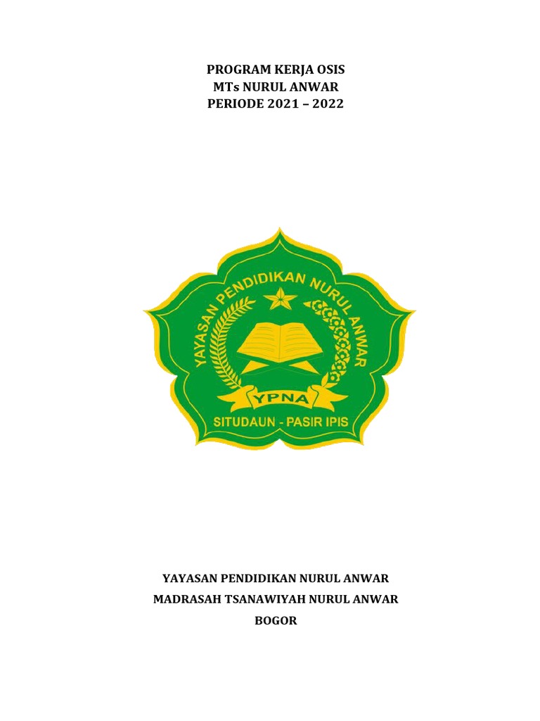 Cover Program Kerja Osis | PDF