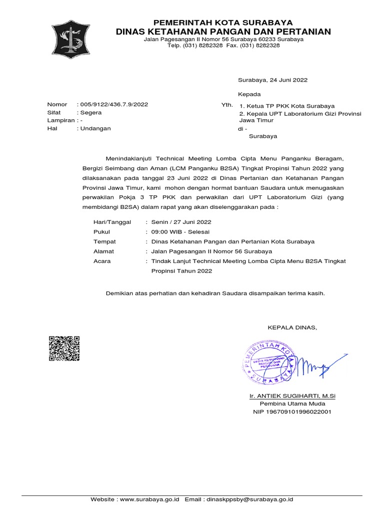 Surat DKP 27 Juni 2022 | PDF