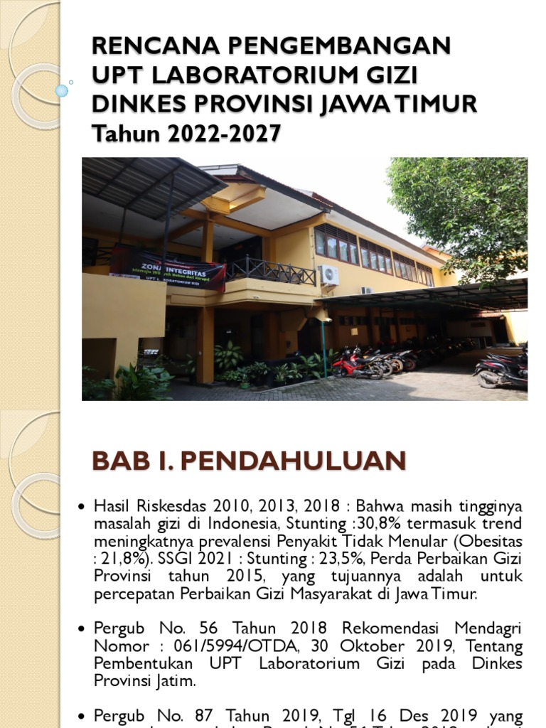 Rencana Pengembangan Upt Lab Gizi 2022-2027 | PDF