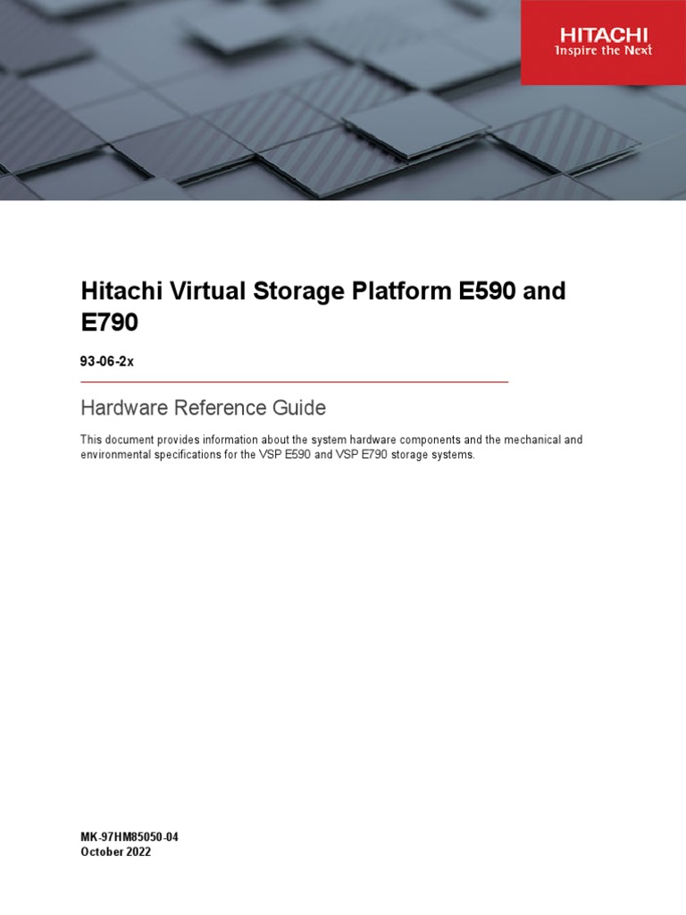 VSP E590 E790 v93 06 21 Hardware Reference MK-97HM85050-04 | PDF | Solid State Drive | Computer ...