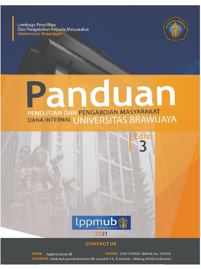 PANDUAN PENELITIAN Dan PENGABDIAN INTERNAL UB EDISI 3 Tahun 2021 2 | PDF
