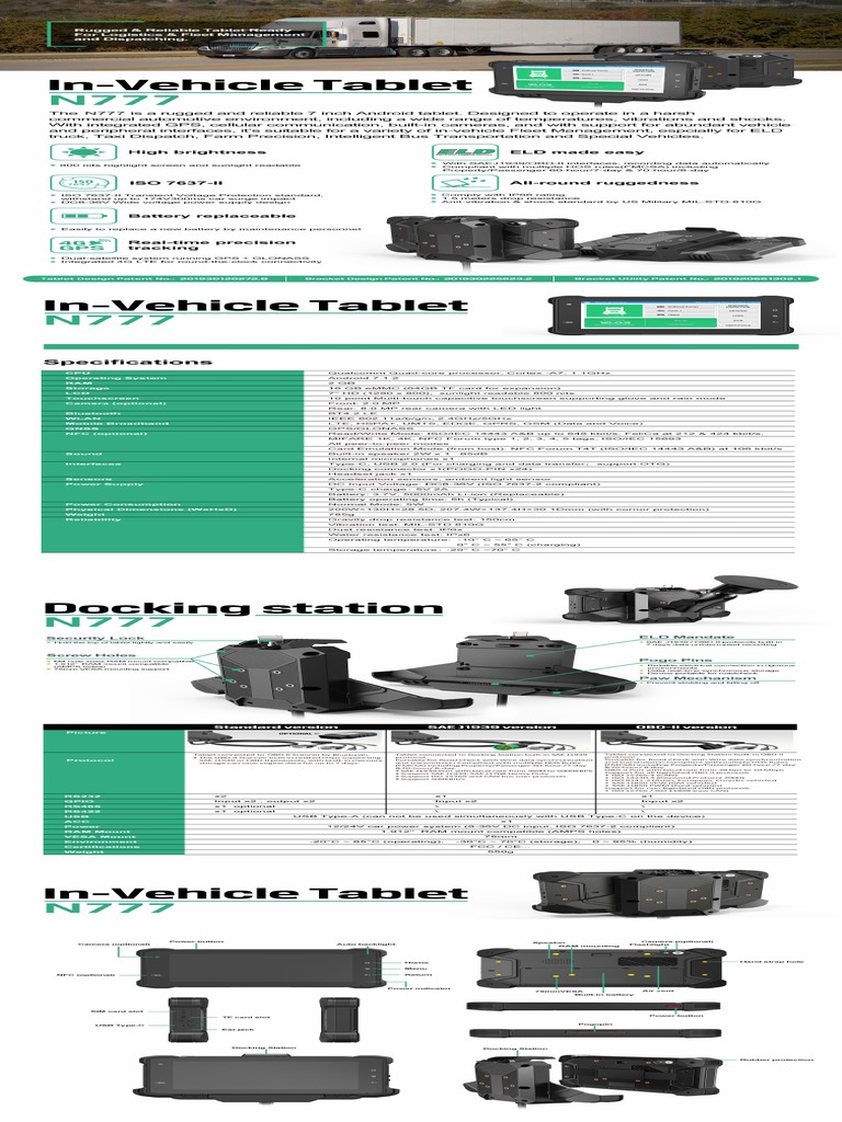 Datasheet N777 Tablet | PDF