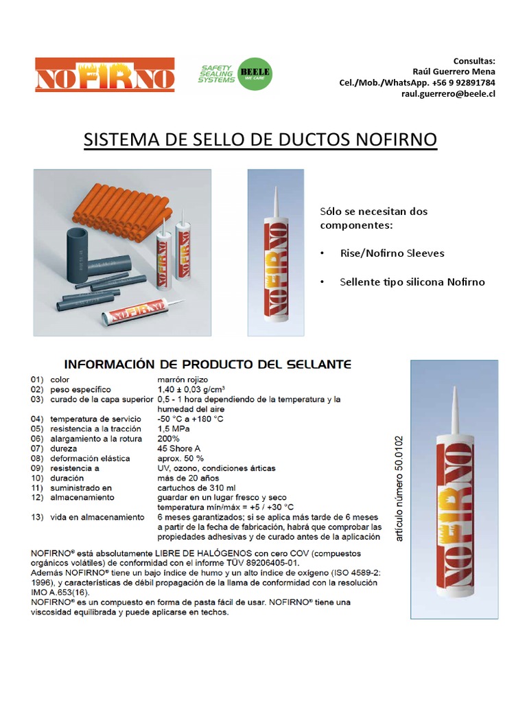 BLL - Nofirno para Ductos | PDF | Ciencias fisicas | Materiales