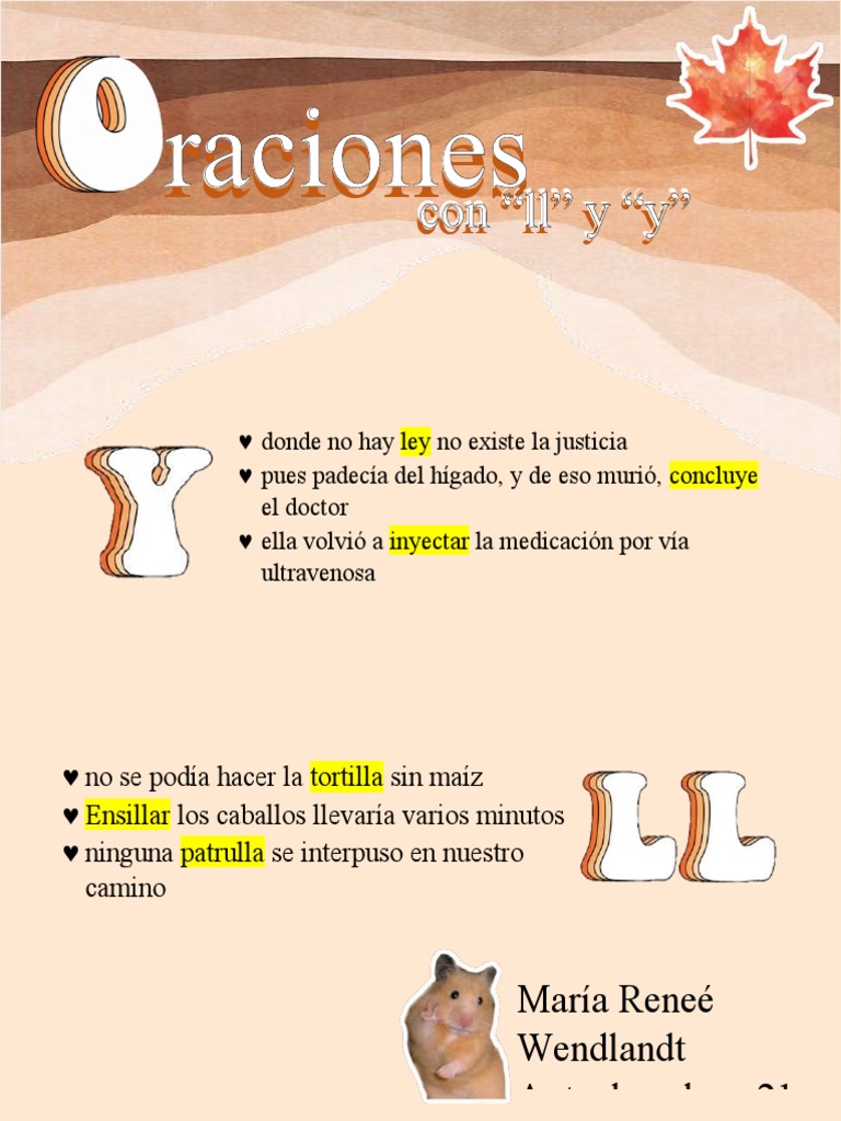 Oraciones Con LL y y | PDF