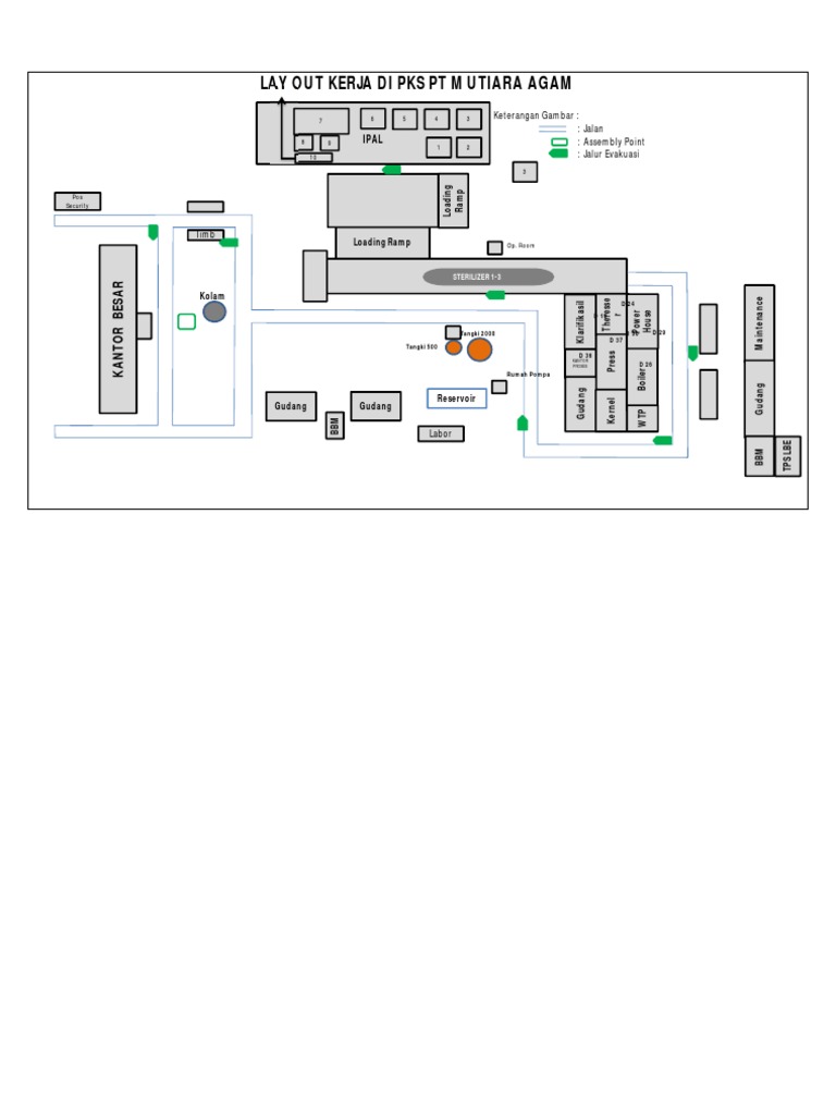 Layout Kerja PKS PT Mutiara Agam | PDF