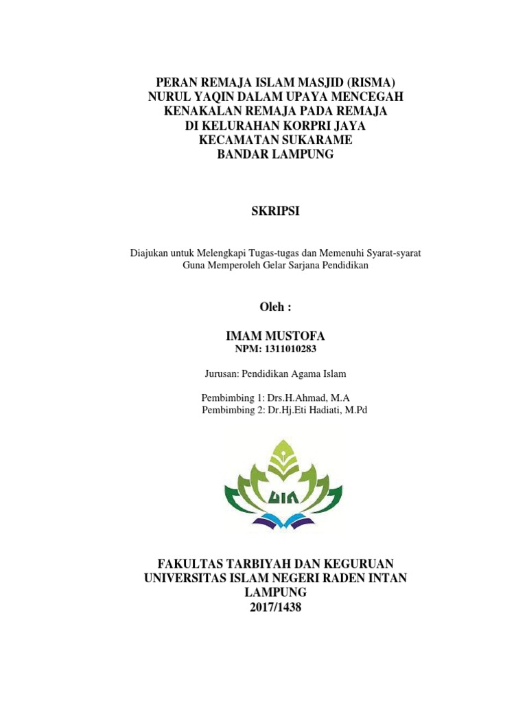 Skripsi Imam Mustofa | PDF