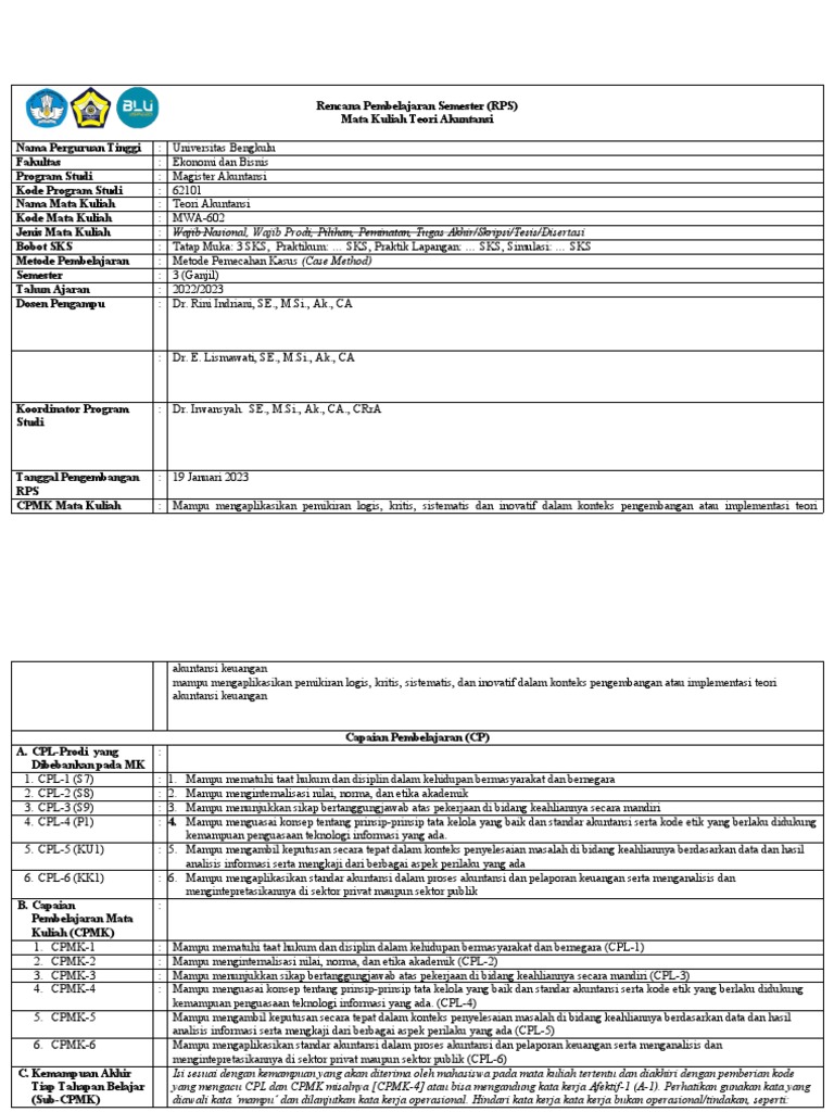 LISMA-RPS Teori Akuntansi S2 Maksi | PDF