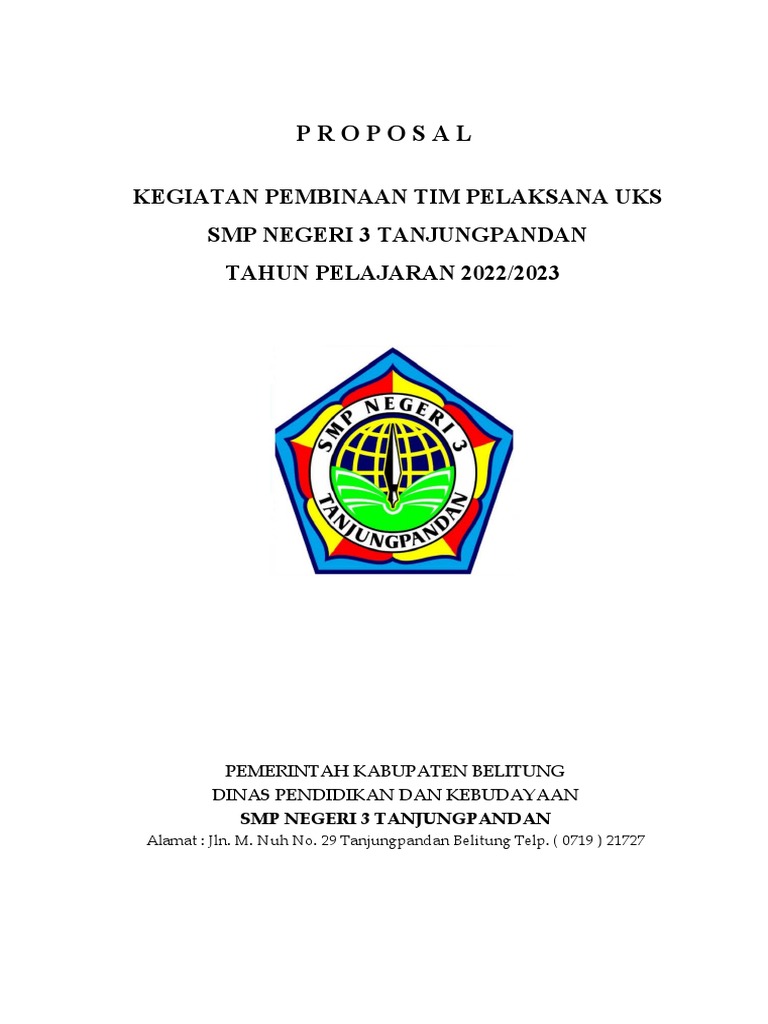 Proposal Pelatihan Uks | PDF