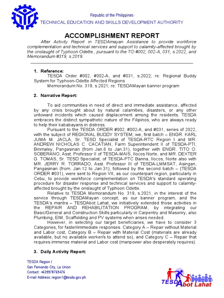 Accomplishment-Report Augmentation-Team b1 | PDF