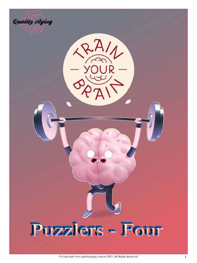 Train Your Brain Puzzlers Four | PDF | All Rights Reserved | Puzzles