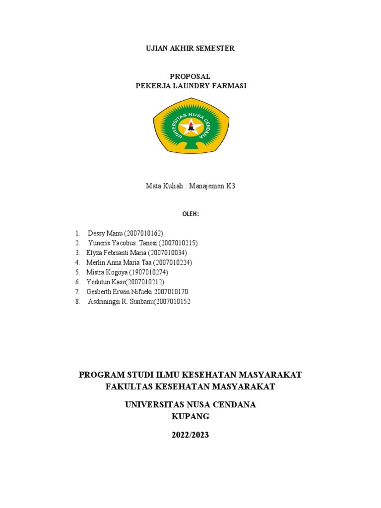 UAS Manajemen K3 | PDF