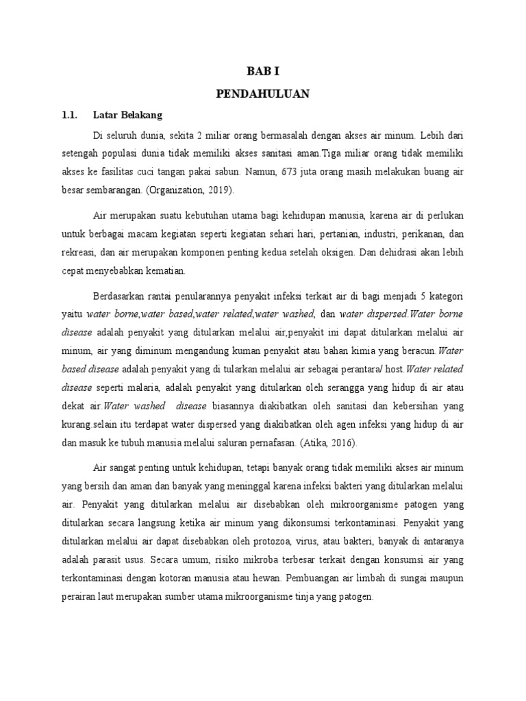 Definisi dan Jenis Water Based Disease | PDF | Kesehatan Holistik