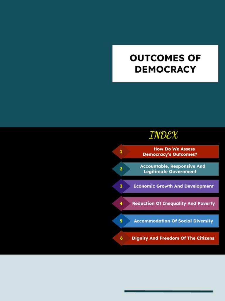 Complete DN - Outcomes of Democracy Class 10 | PDF | Democracy | Political Ideologies