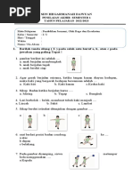 Soal PJOK Kelas 1 SD | PDF | Karier & Perkembangan | Olahraga & Rekreasi