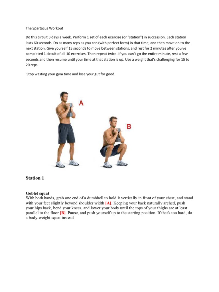 The Spartacus Workout | PDF
