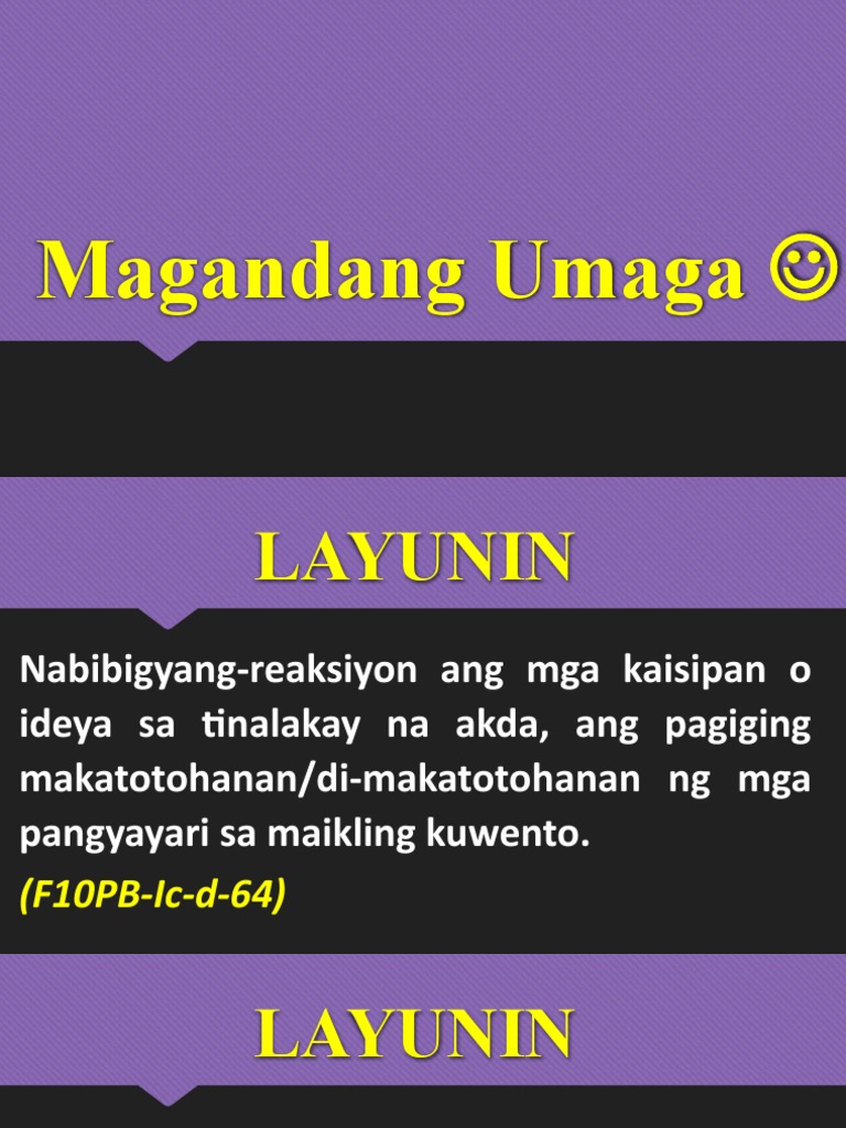Grade 10 - Filipino 10 Q1 Week 5, Maikling Kwento (Ang Kuwintas) | PDF