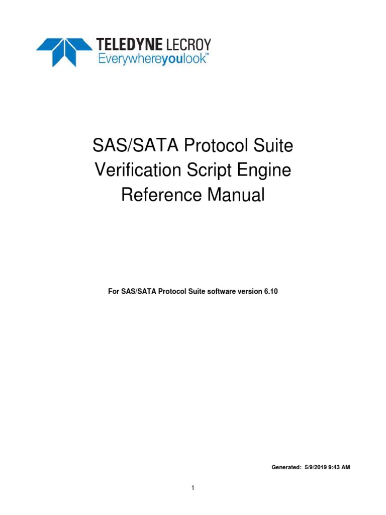 Sas Sata Verification Script Engine Manual | PDF | Window (Computing) | Computer File