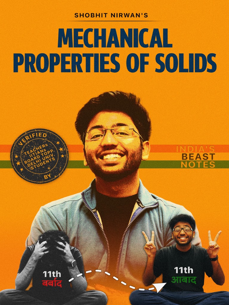Mechanical Properties of Solids - Shobhit Nirwan | PDF