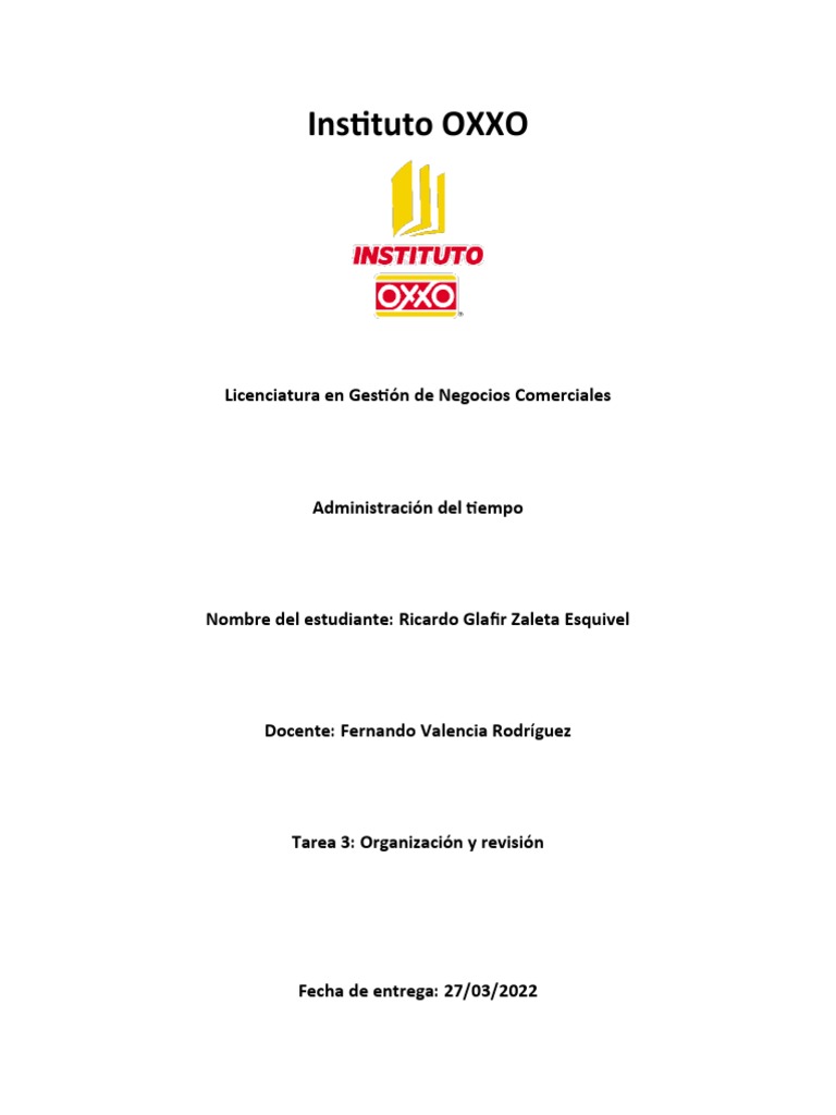 Instituto OXXO | PDF | Finanzas y dinero