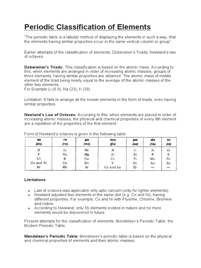 C-5 Notes | PDF | Periodic Table | Chemical Elements