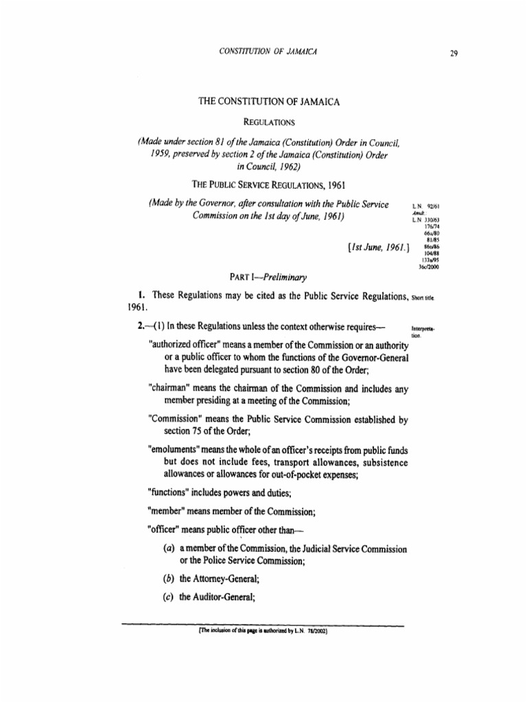 Public Service Regulations 1961 | PDF | Acquittal | Attorney General