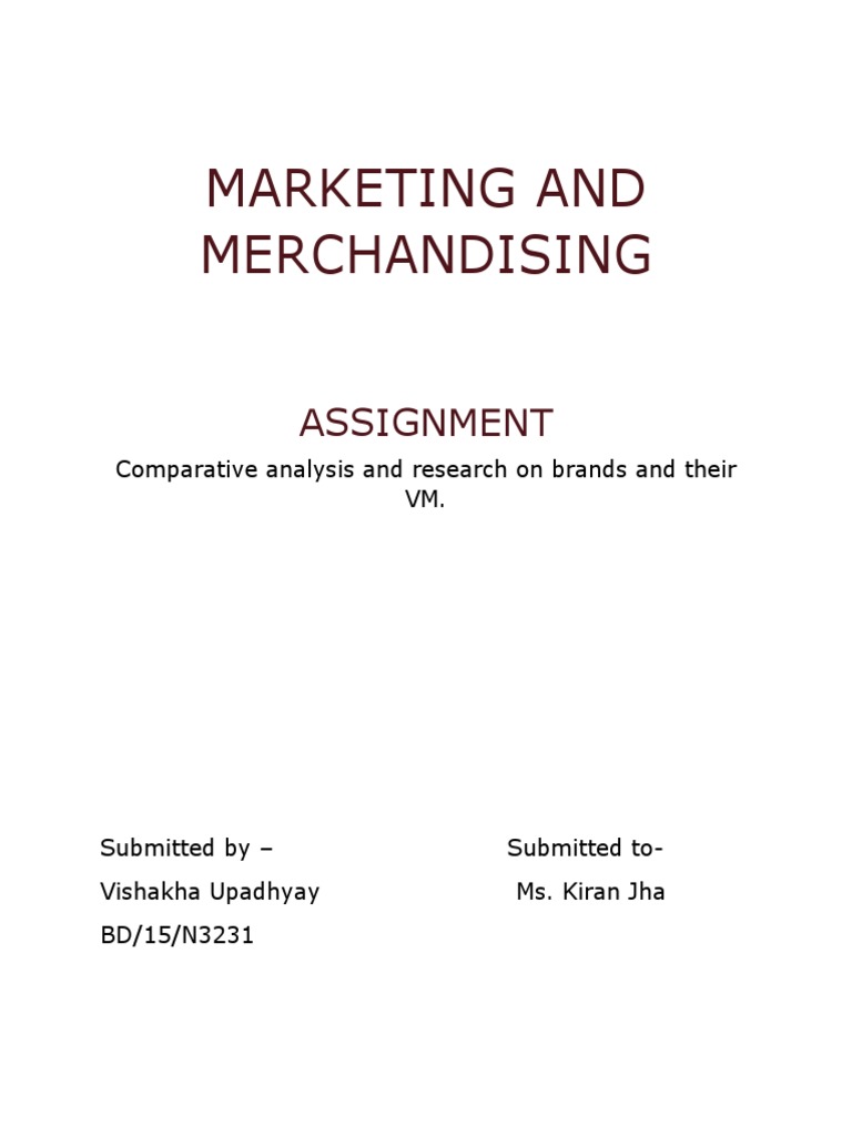 Marketing Submission 2 | PDF | Brand | Retail
