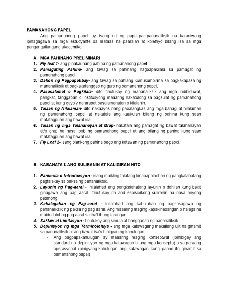 Kabanata IV Ang Pamanahong Papel | PDF