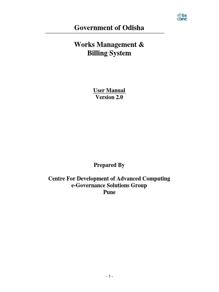 Works - Billing User Manual | PDF | Login | User (Computing)