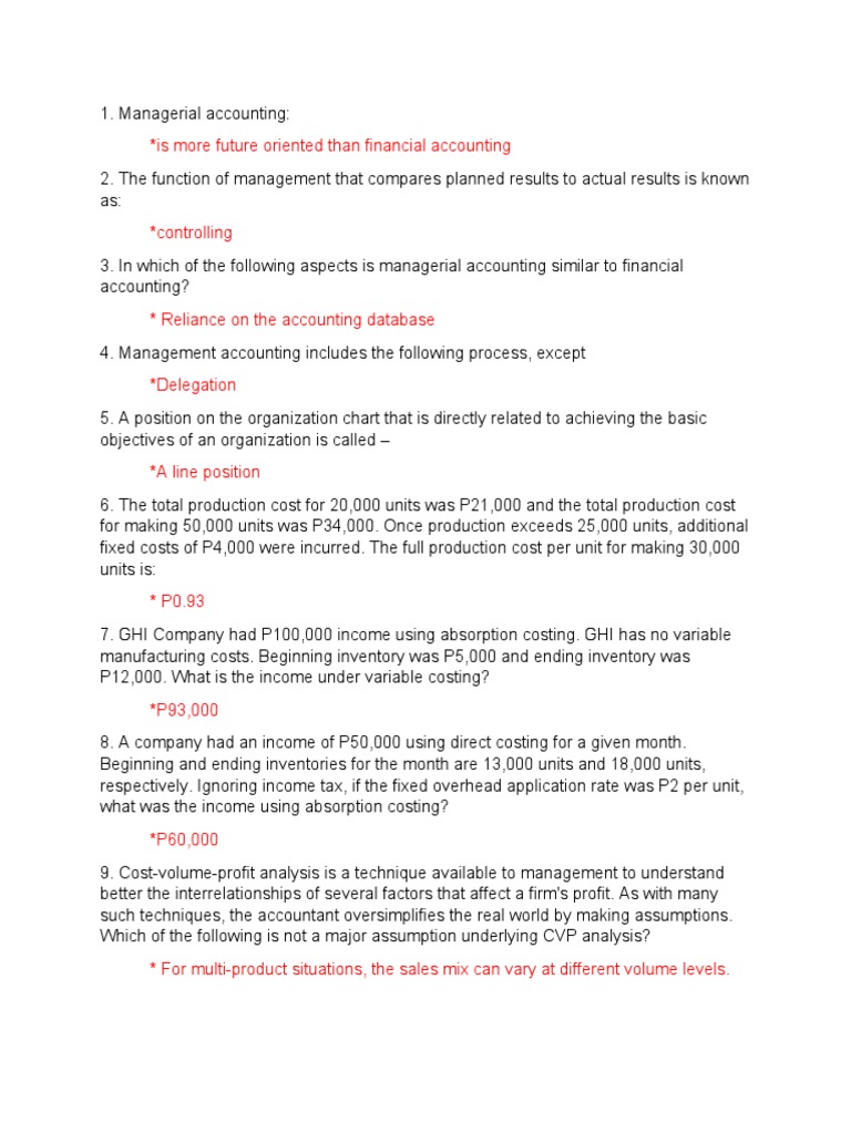MAS 2nd Summative Test | PDF | Cost Of Goods Sold | Cost
