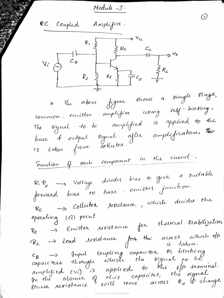 RC Coupled Amplifier | PDF RC Coupled Amplifier | PDF