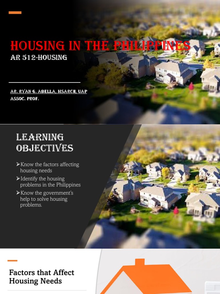 Housing in The Philippines | PDF | Affordable Housing | Economies