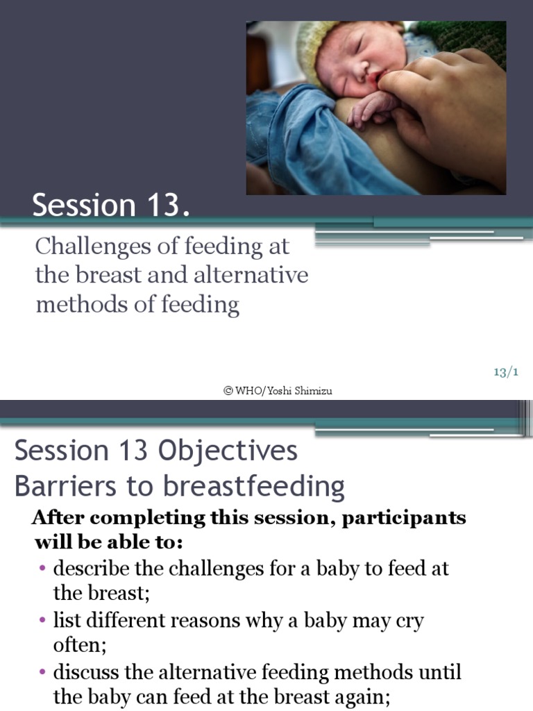 Bfhi Session 13 Slides | PDF | Breastfeeding | Breast Milk