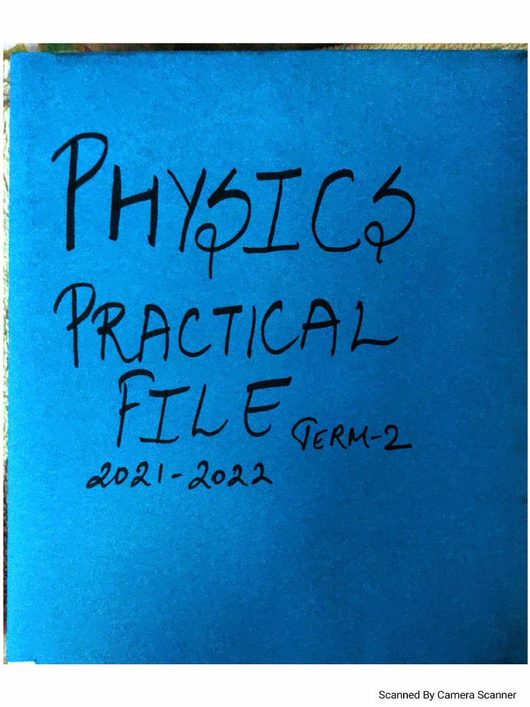 Nivishka Goel Physics Practical File Term 2 | PDF