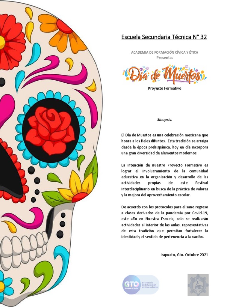 Proyecto Formativo: Día de Muertos en Secundaria | PDF | Tradiciones ...