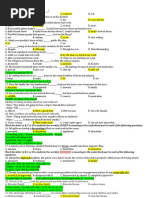 Entrance Exam Practice Test 1 KEY - Grade 9 | PDF | Language Arts ...