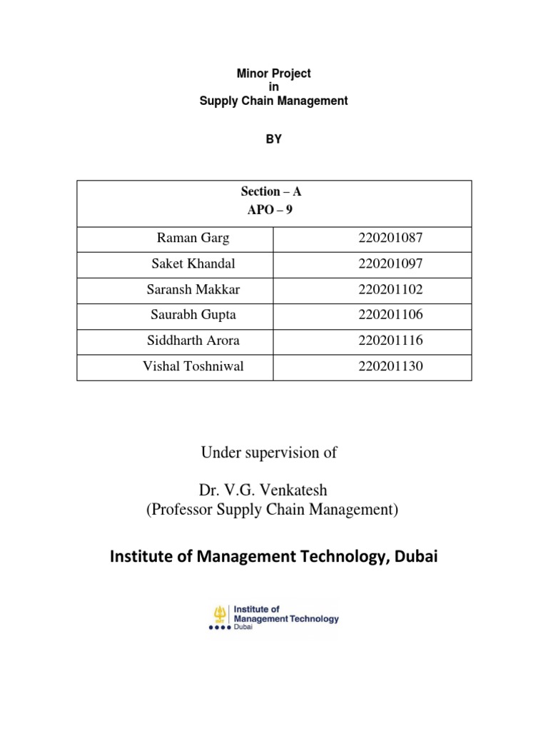 APO 9 SCM Case Study | PDF | Warehouse | Cargo