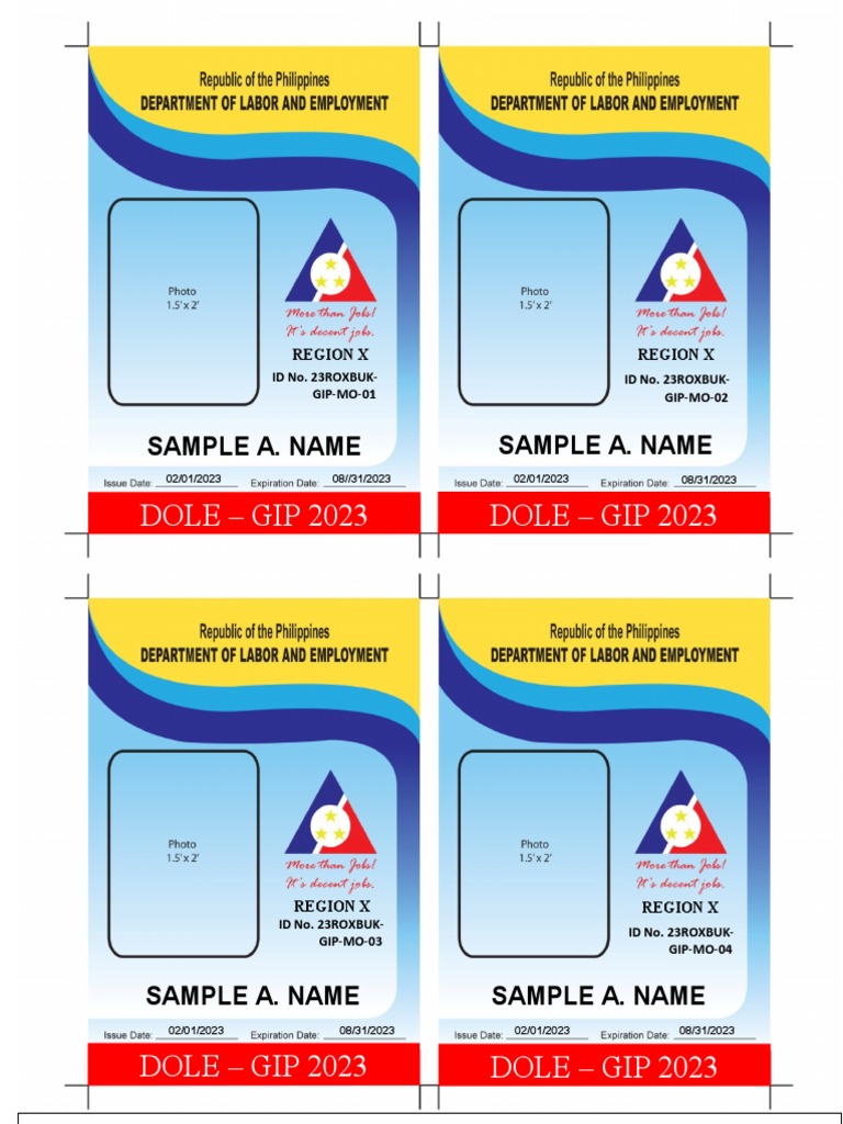 GIP - ID With ID Number (MANOLO) - MO | PDF