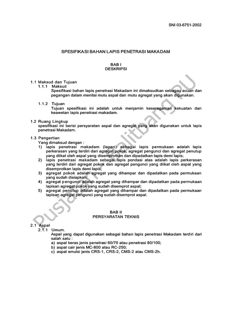 Sni 03 6751 2002pdf - Compress | PDF | Teknologi & Rekayasa