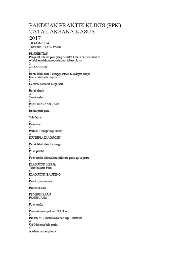 Panduan Praktik Klinis | PDF