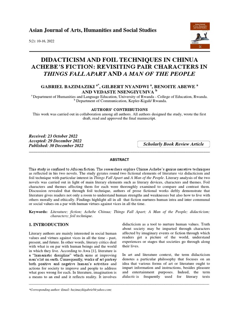 On Didacticism | PDF | Narrative | Novels