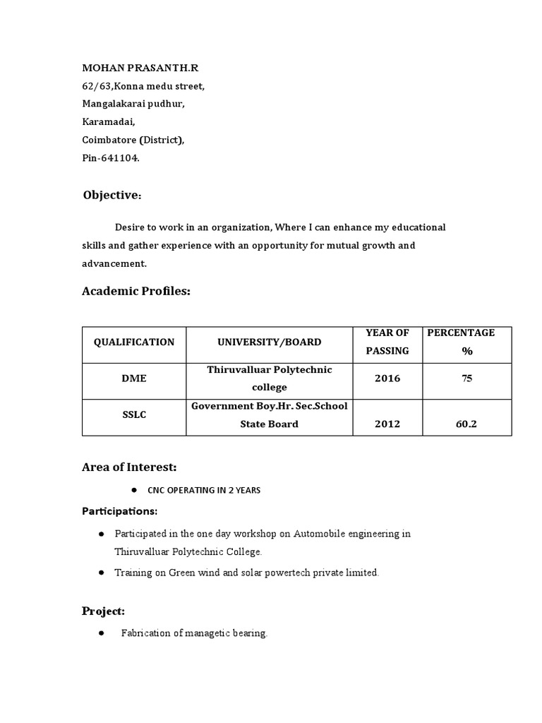 Mohan Resume | PDF