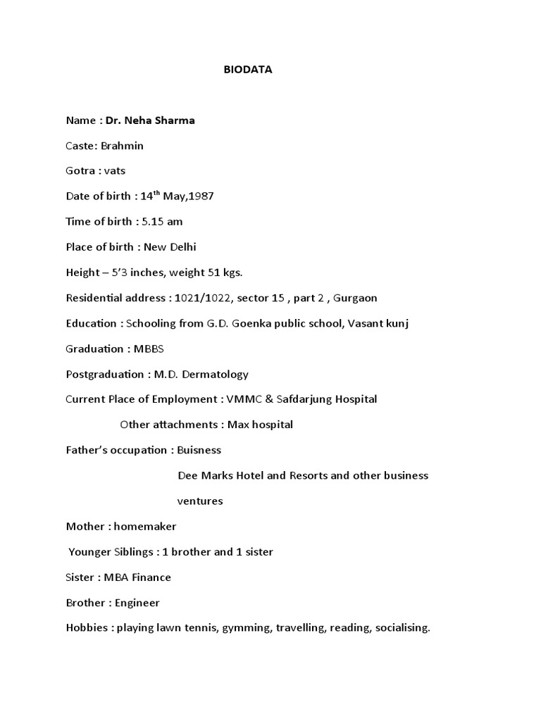 Dr. Neha Sharma 87 Gurgaon | PDF