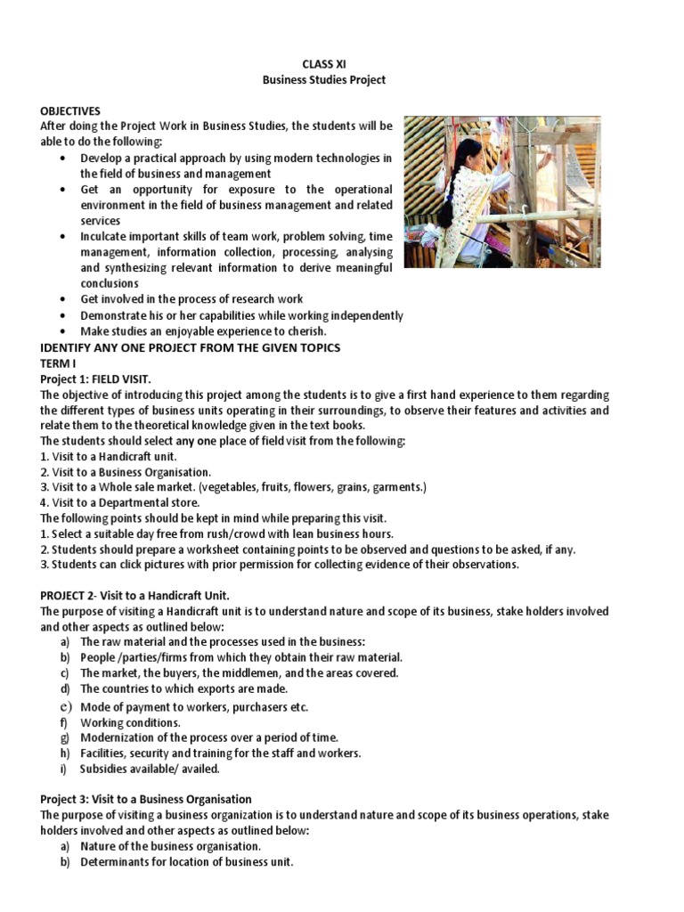 XI B St. Project Guidelines | PDF | Stocks | Business