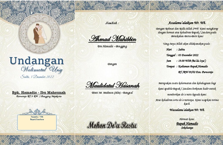 Undangan Walimah Nikah | PDF